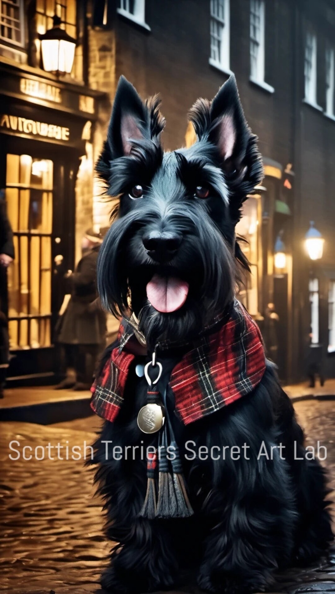 Scottish Terrier Scotty Poster AI Generated Art Dogs Gift Home Life ...