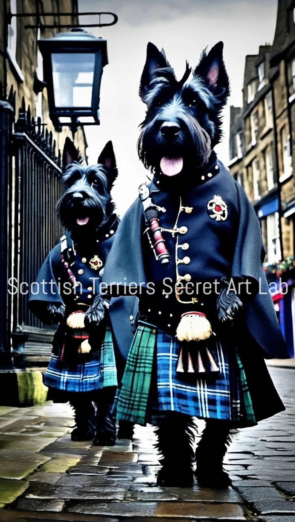 Scottish Terrier Scotty Poster AI Generated Art Dogs Gift Home Life ...