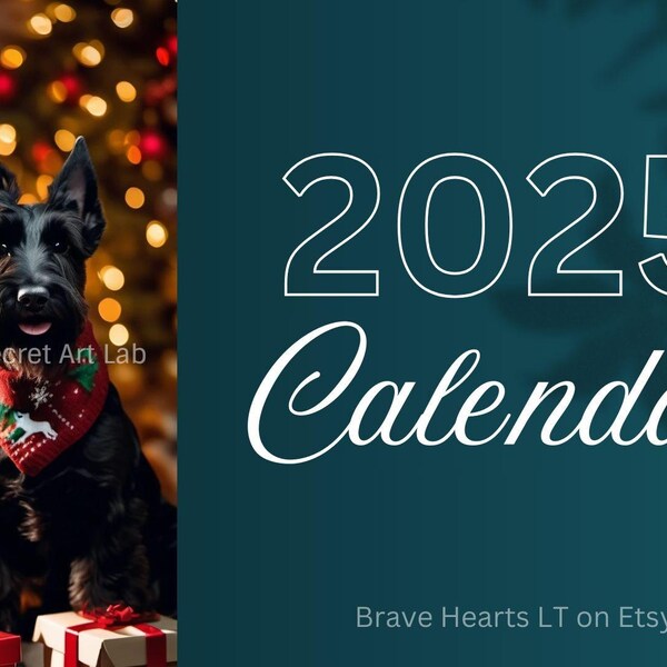 Scottie Calendar - Etsy