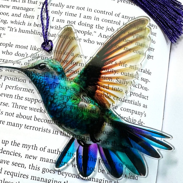 Hummingbird Bookmark - Etsy