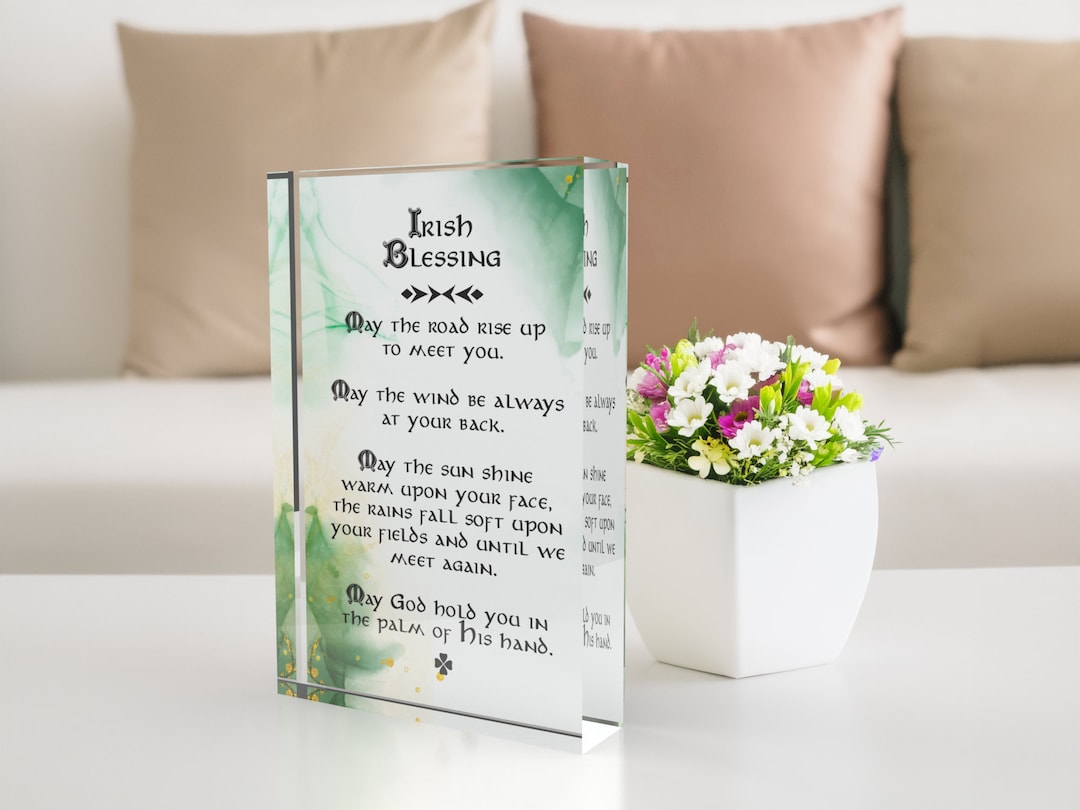 Irish Blessing Plaque, Gift for Irish Home, Irish Decor, Celtic Wedding ...