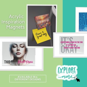 Inspirational and Motivational Acrylic Refrigerator Magnets ...
