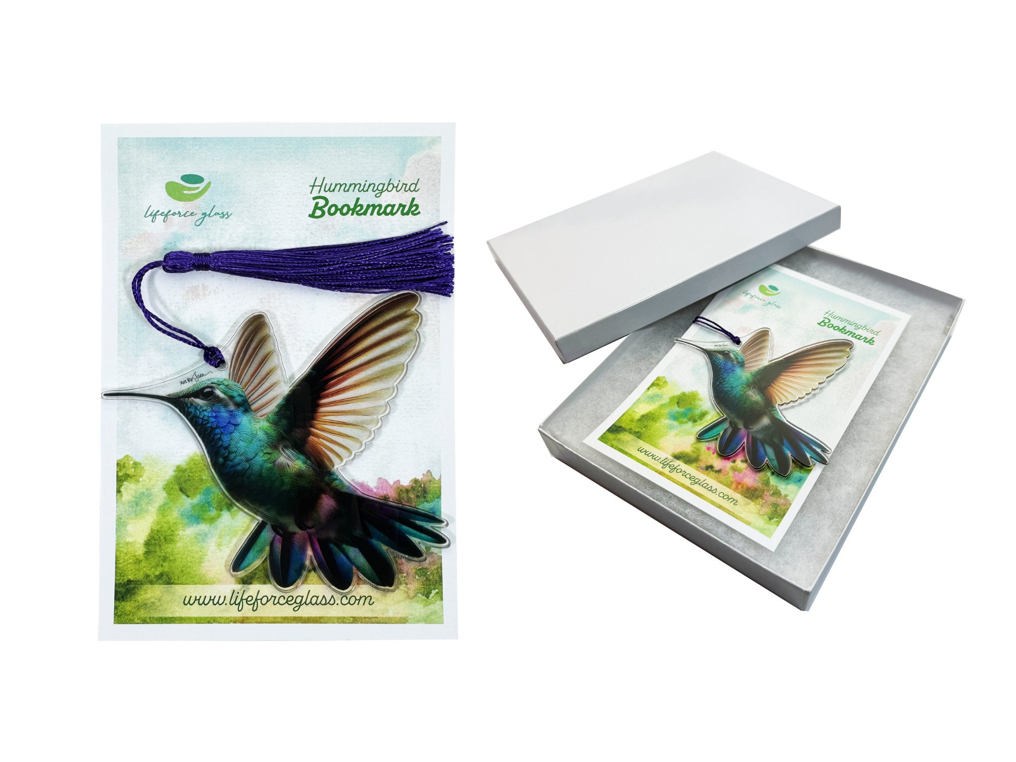 Acrylic Hummingbird Bookmark, Artistic Book Accessory, Nature Lover ...