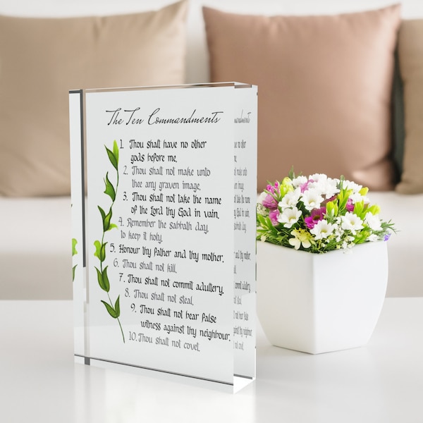 The Ten Commandments - Etsy