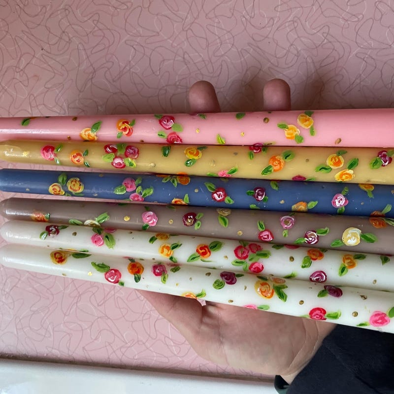 Hand Painted Roses - Etsy