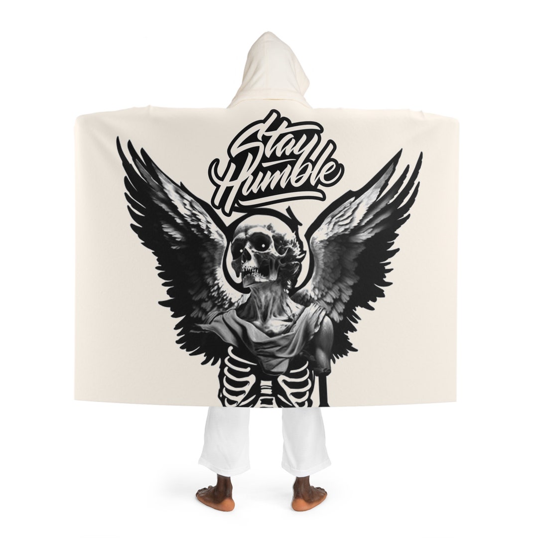 Cuddly Blanket Gift Skull Tattoo STAY HUMBLE - Etsy