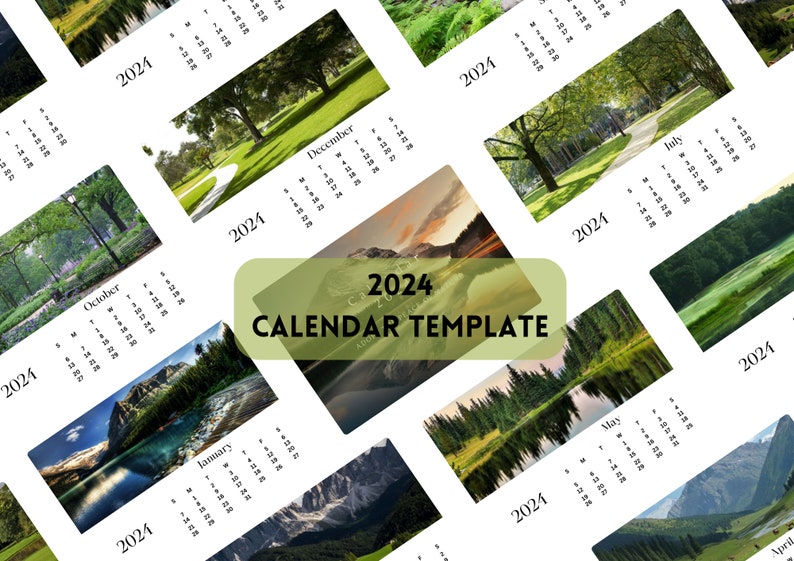 Digital Printable 2024 Desk Calendar - Etsy