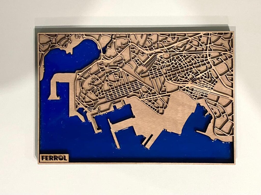 Map of Your City in 3D Laser Cut Resin - Etsy