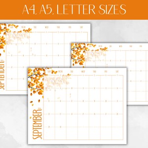 September 2024 Calendar Printable Fillable September Calendar 2024 ...