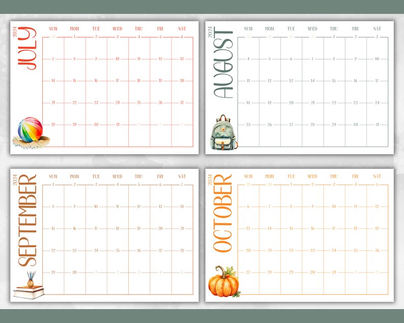 School Calendar 2024 2025 Printable Fillable Academic Calendar 2024 ...