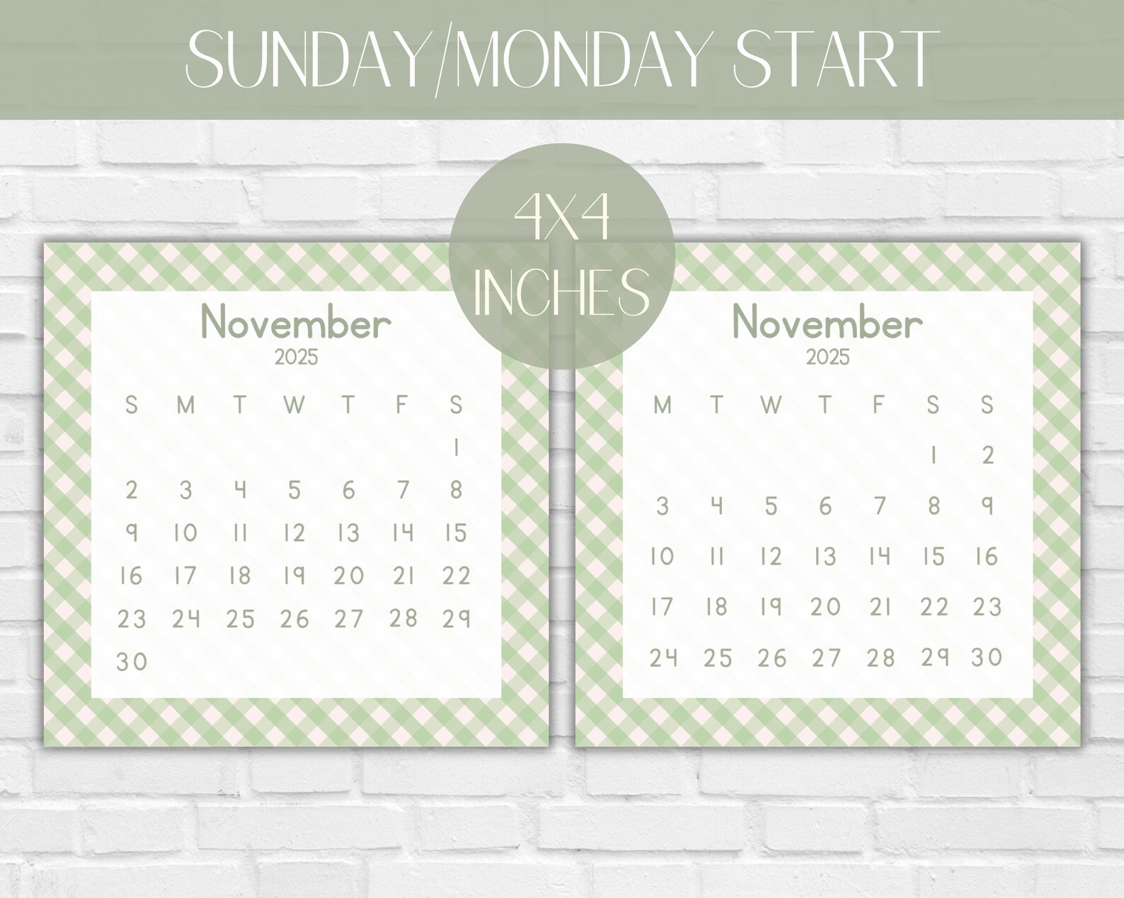 Mini Calendar 2025 Printable Mini Calendar 2025 Journal Calendar ...