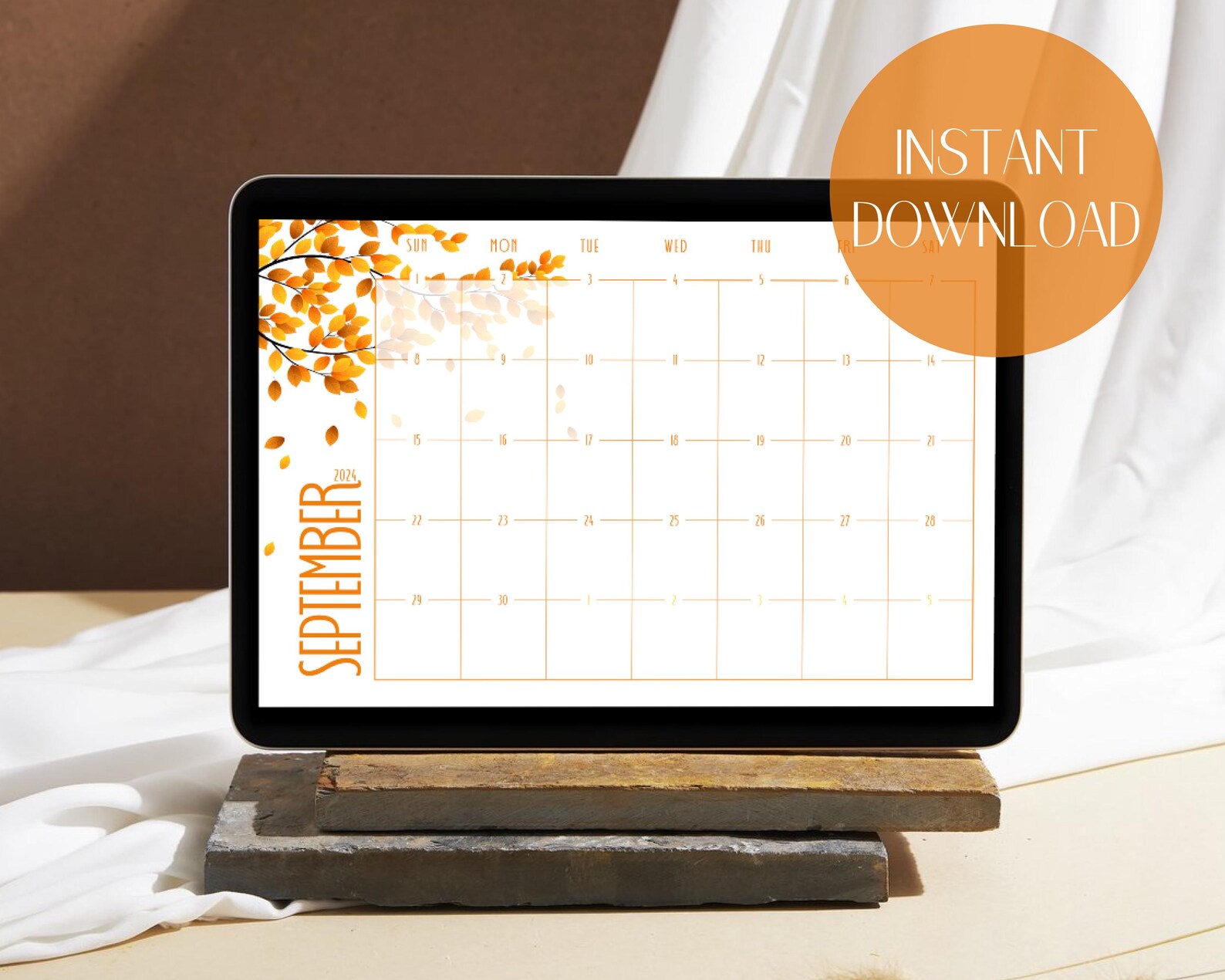 September 2024 Calendar Printable Fillable September Calendar 2024 ...