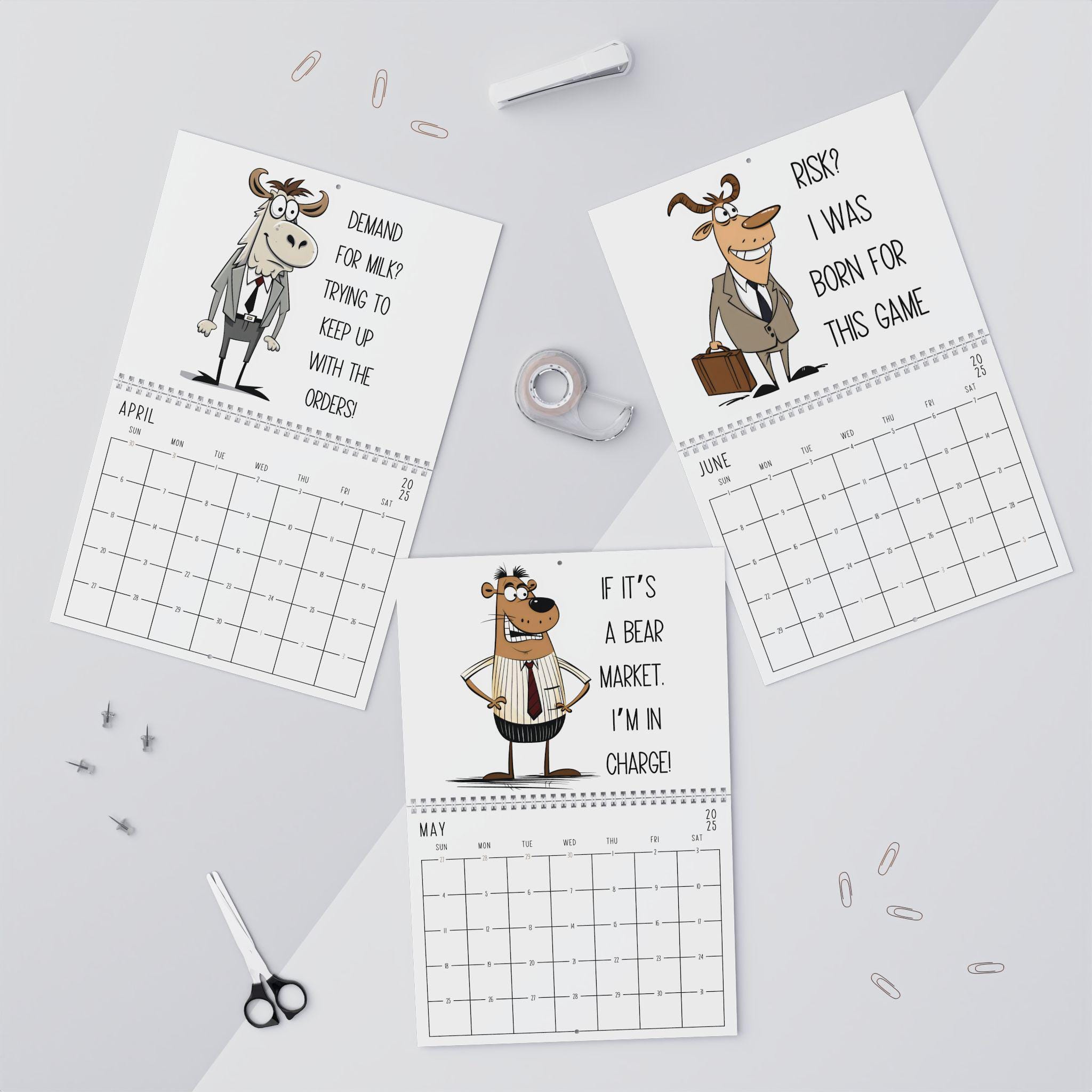 2025 Funny Calendar, 2025 Funny Work Calendar, 2025 Wall Calendar ...