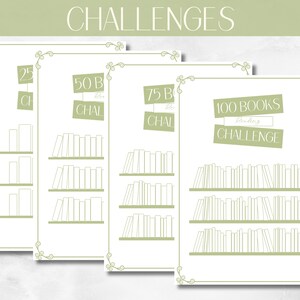 Printable Reading Journal Printable Reading Planner Book Journal Book ...