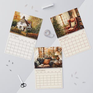 2025 Cottagecore Wall Calendar: Watercolor Rustic Art - Etsy