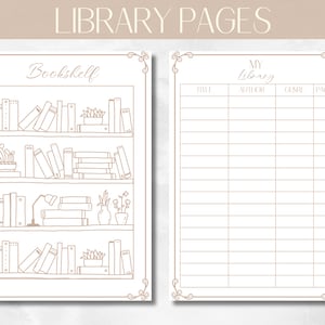 Printable Reading Journal Printable Reading Planner Book Journal Book ...