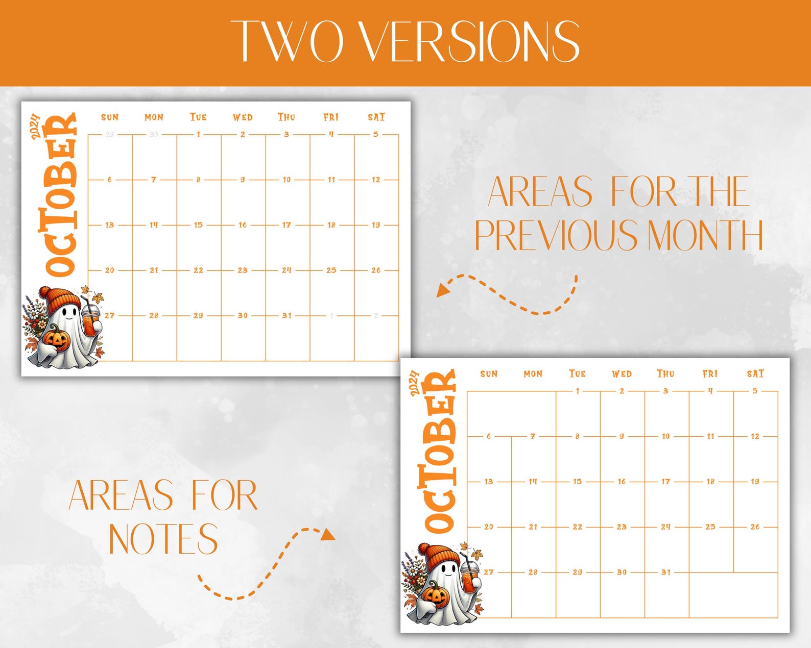 October 2024 Calendar Printable Fillable October Calendar Halloween ...