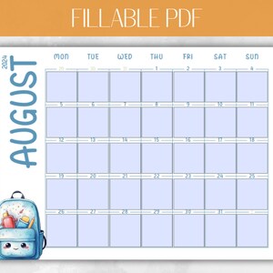 School Calendar 2024 2025 Printable Fillable Academic Calendar 2024 ...
