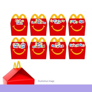 Happy Meal Template / 2 Sizes / Candy Box / Birthday and Children's Day ...