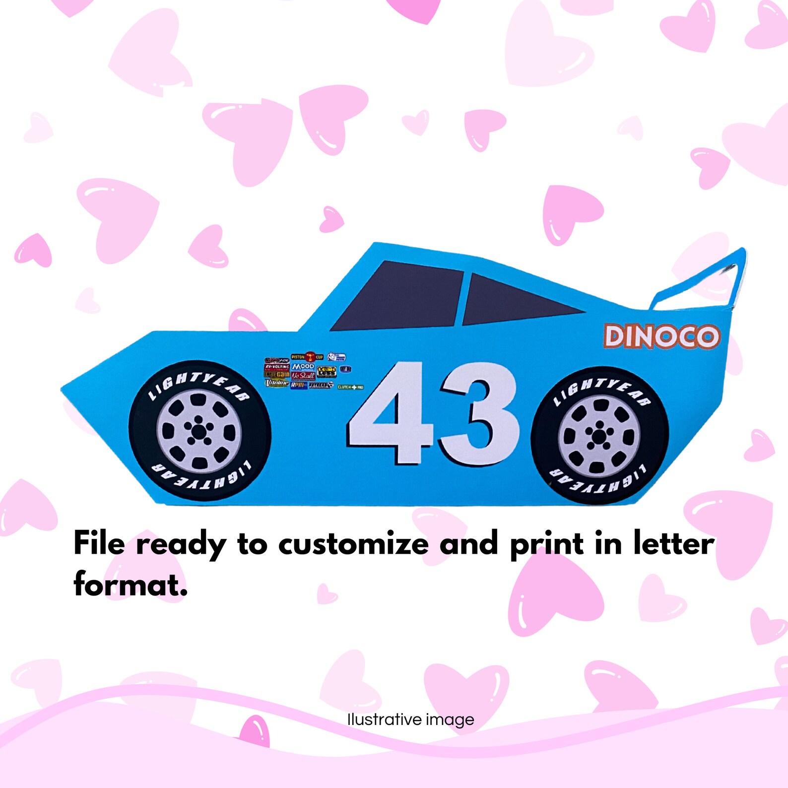 Strip Weathers Candy Holder / Candy Box / Printable Cars File - Etsy