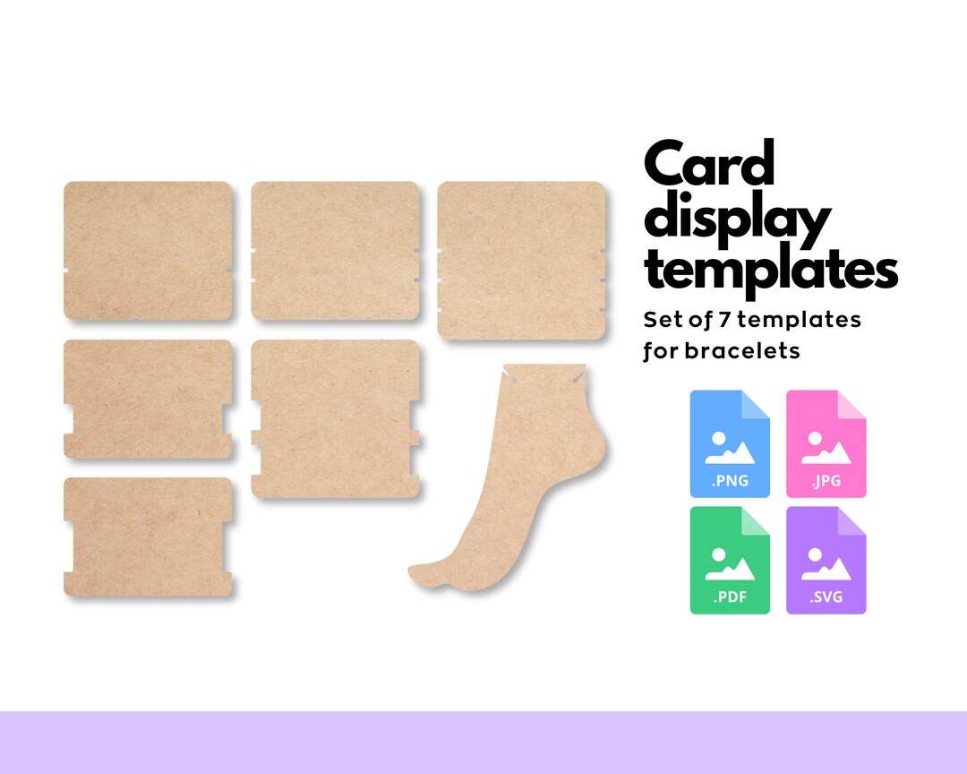Display Cards Templates / Templates & Jewelry Displays for Cameo and ...