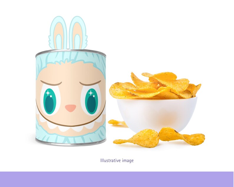 Pringles Party Labels 1.3 Oz 37 G / PDF PNG JPEG / Snack Can Tube ...