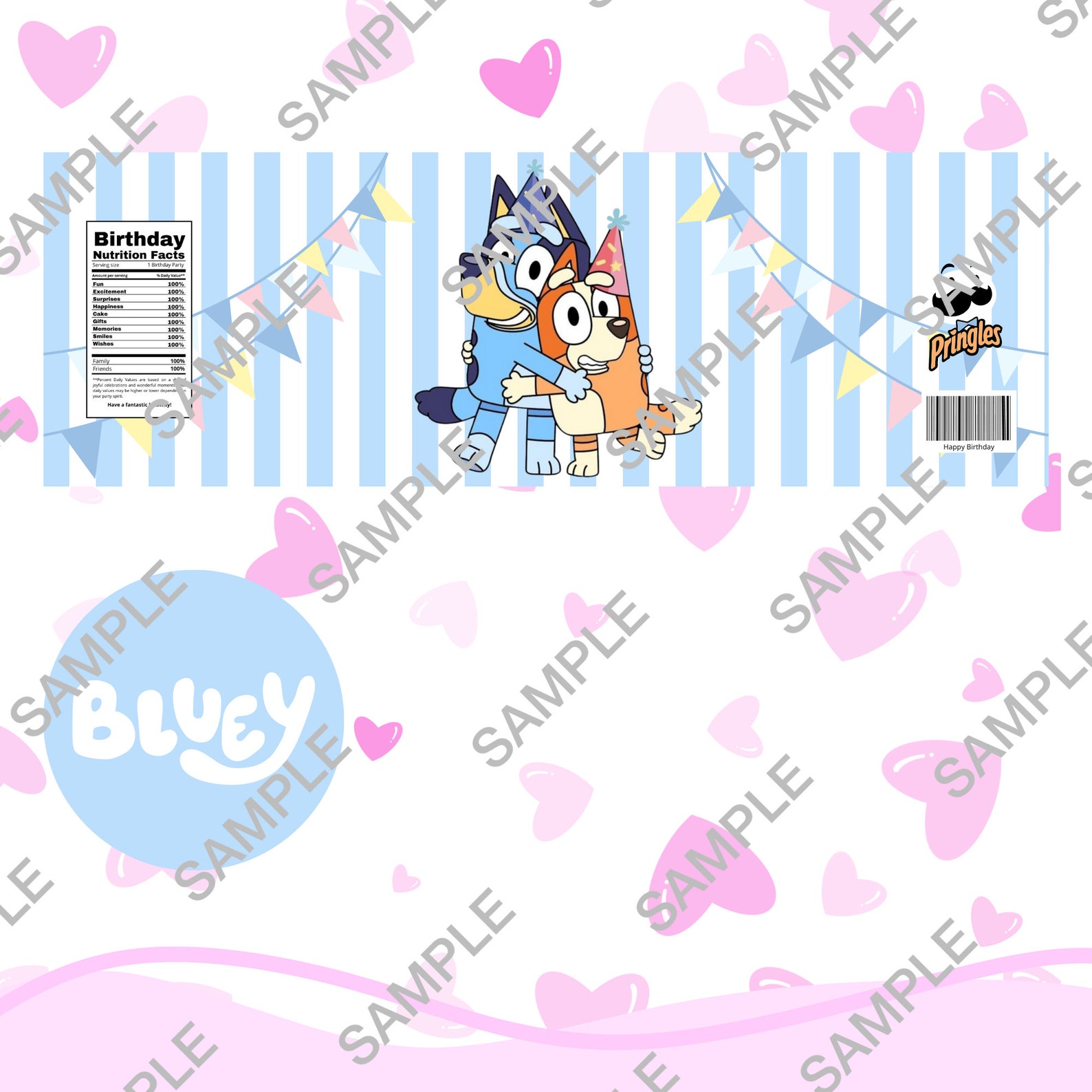 Label Pringles / Party Decorations / Bluey - Etsy