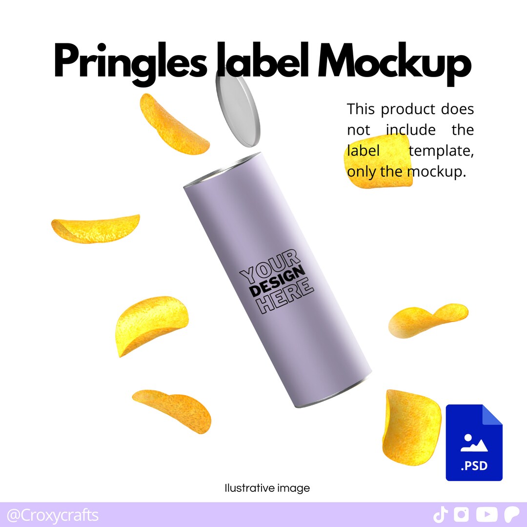 Pringles Label Mockup / PSD File - Etsy