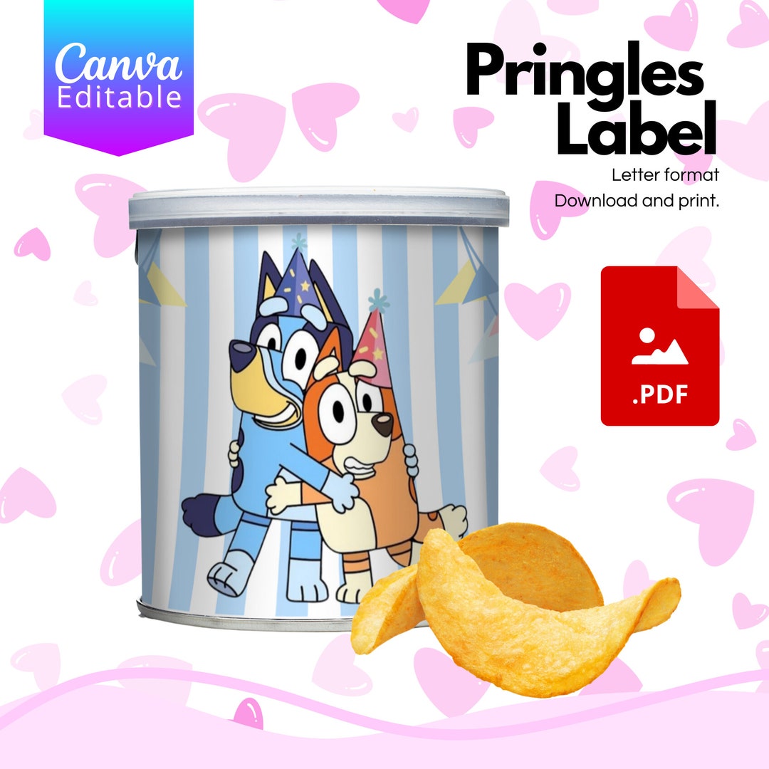 Label Pringles / Party Decorations / Bluey - Etsy