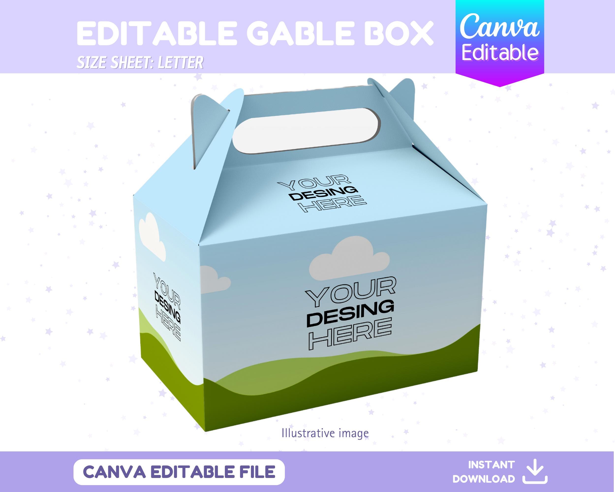 Gable Box / Canva Editable 100% - Etsy