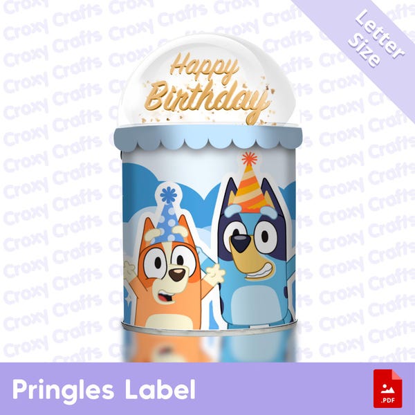 Shaker Label / Pringles Label / Favor Box for Party / Party Supplies - Etsy
