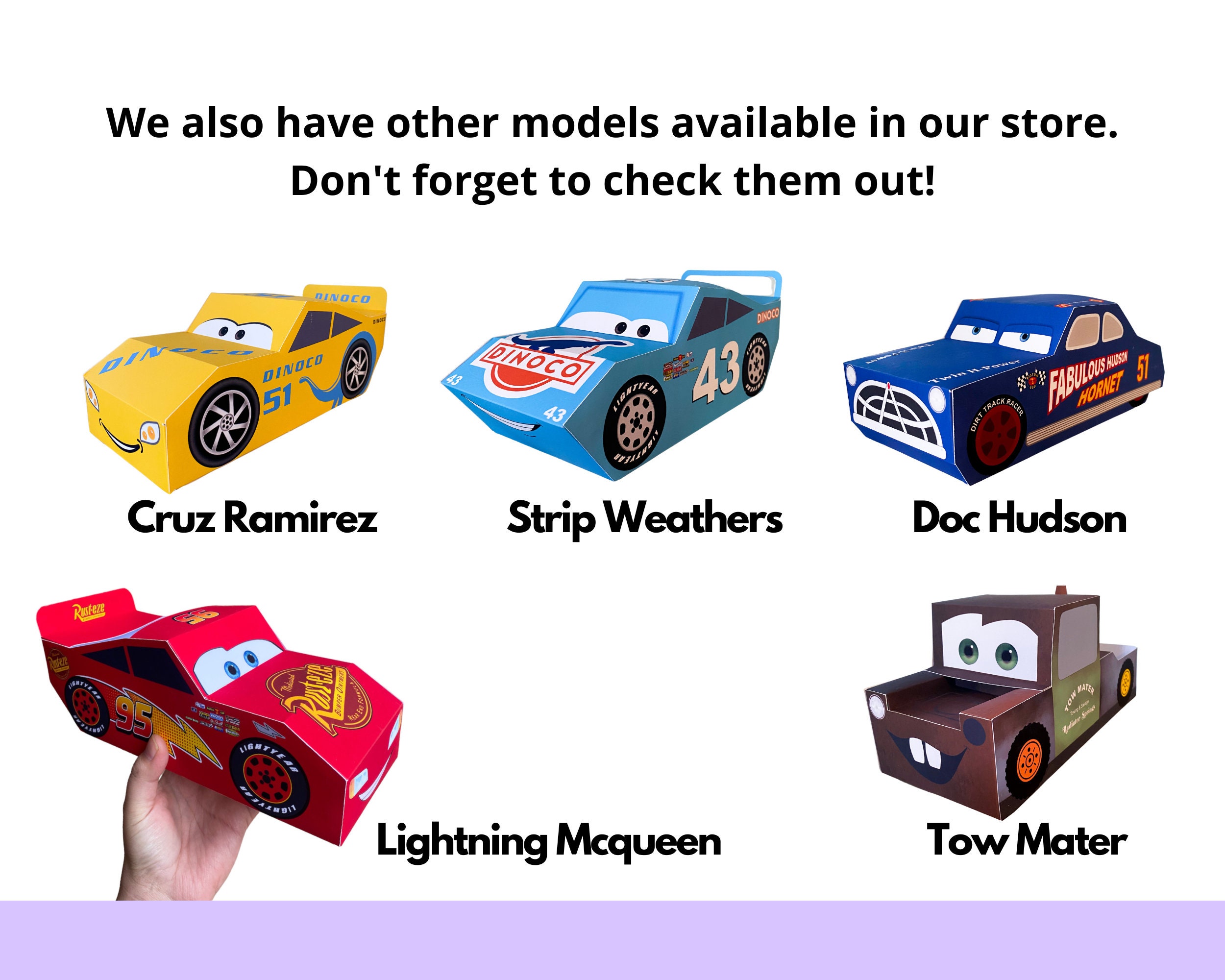 Tow Mater Candy Holder / Candy Box / Printable Cars File - Etsy