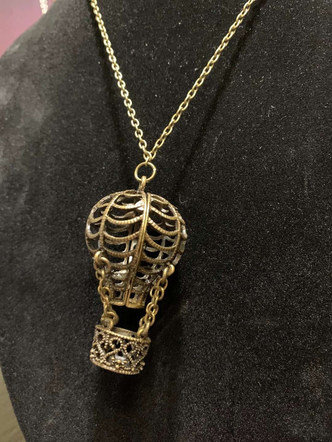 Hot Air Balloon Necklace - Etsy