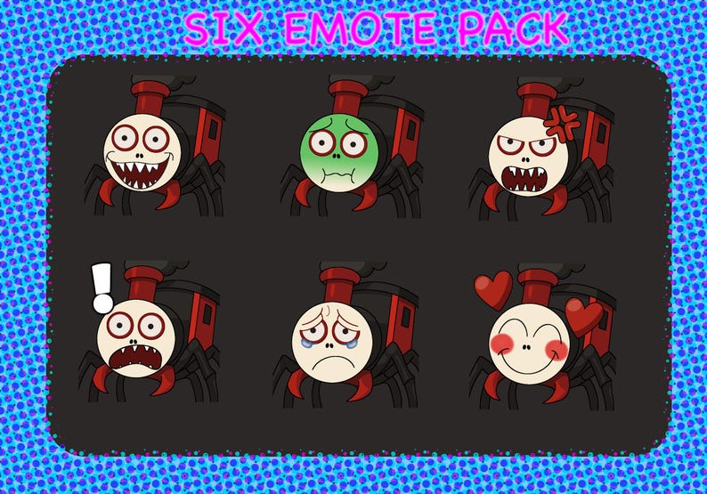 Choo Choo Charles Emotes - Etsy