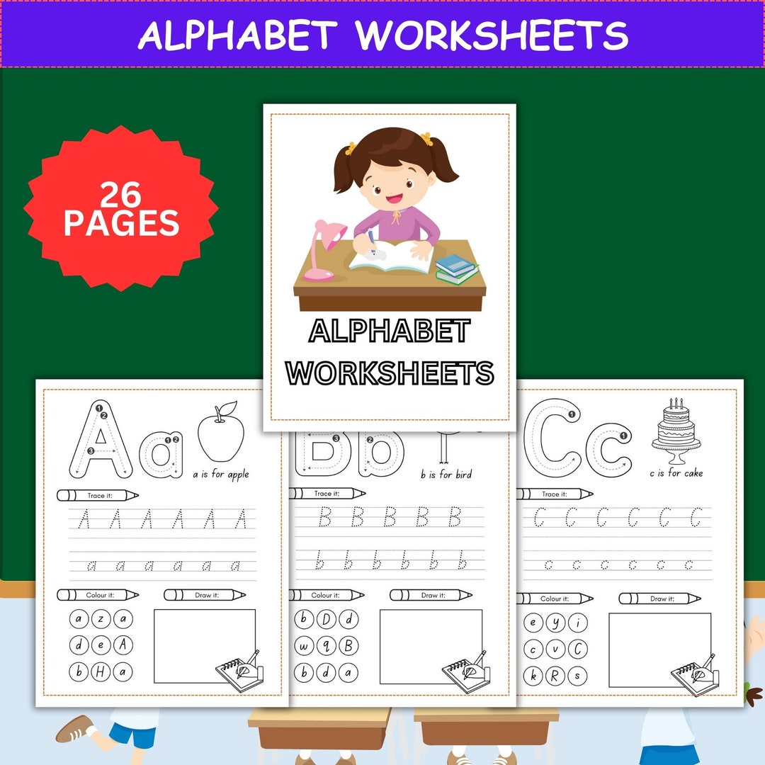 Learning Alphabet Tracing Letters Colouring Letters Drawing Letters ...