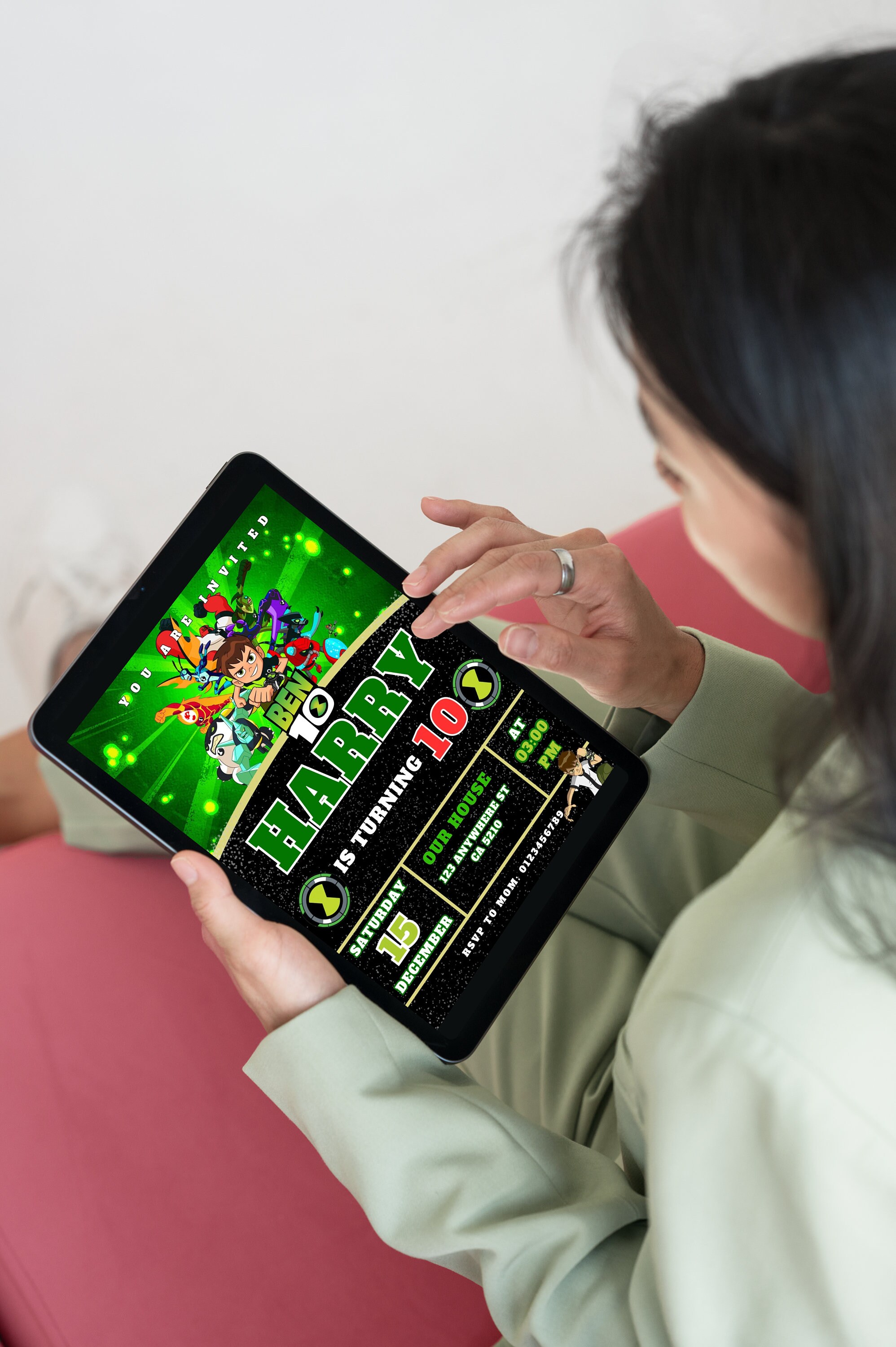 Cartoon Anime Invitation Anime Invitation Ben Birthday Invitation ...