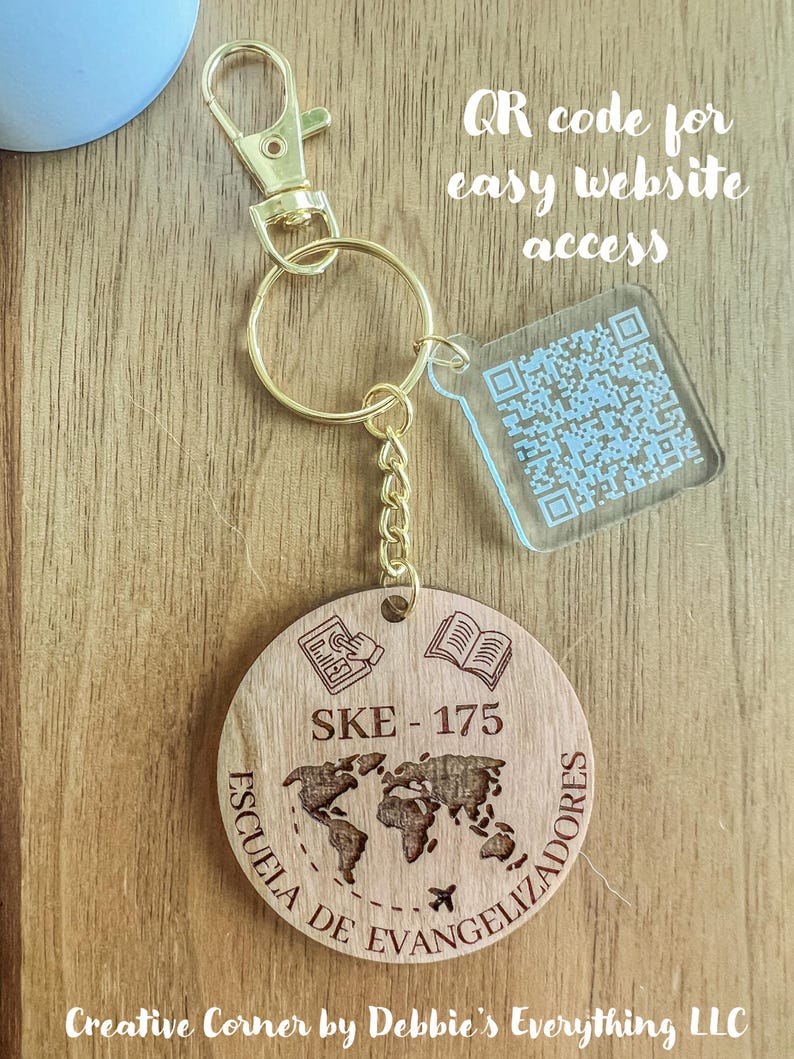 Wood/acrylic SKE School Keychains - Etsy