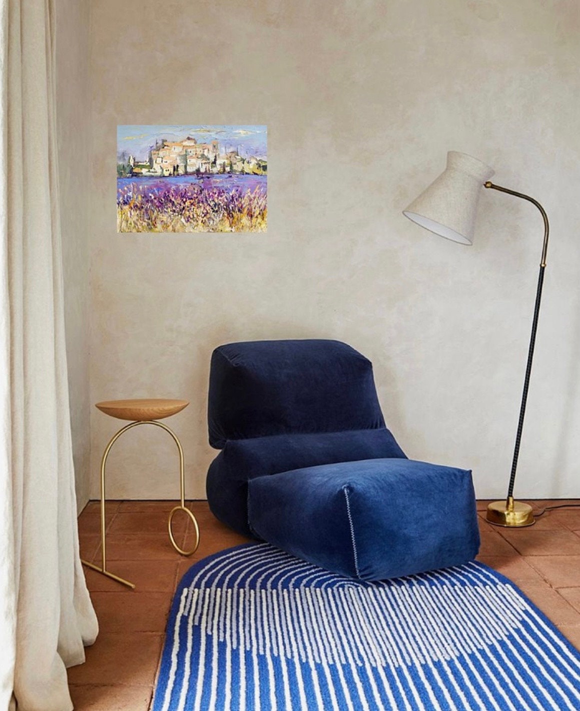 Lavender Fields, Original Oil Painting on Canvas, Impressionistic ...