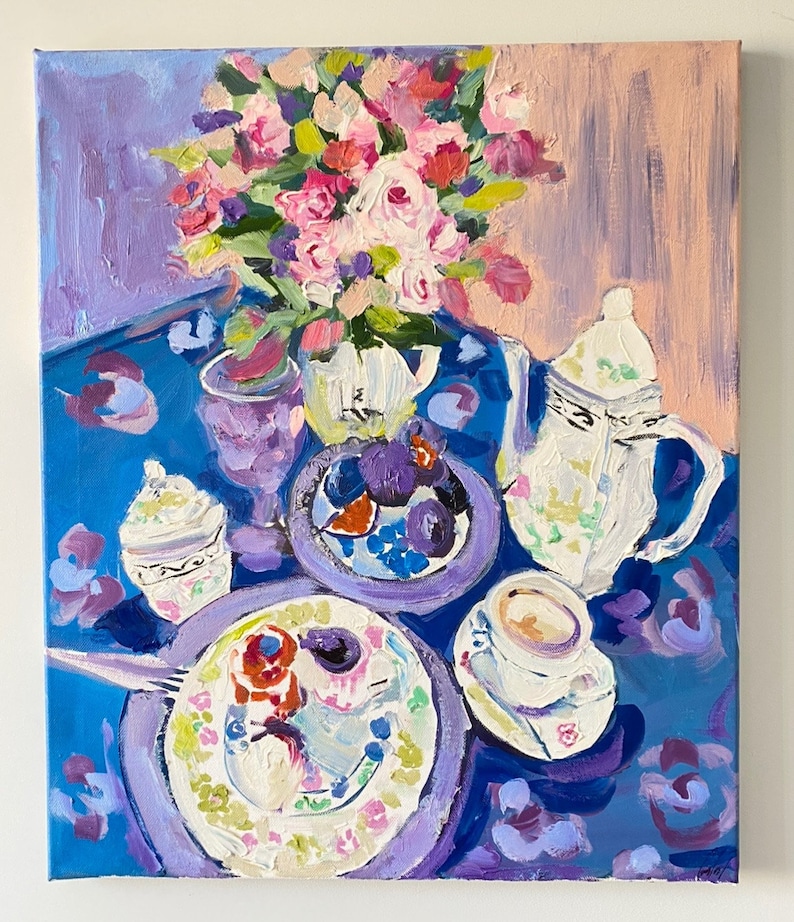 Made to Order, Oil Painting on Canvas, Fauvism Painting, Morning Coffe ...