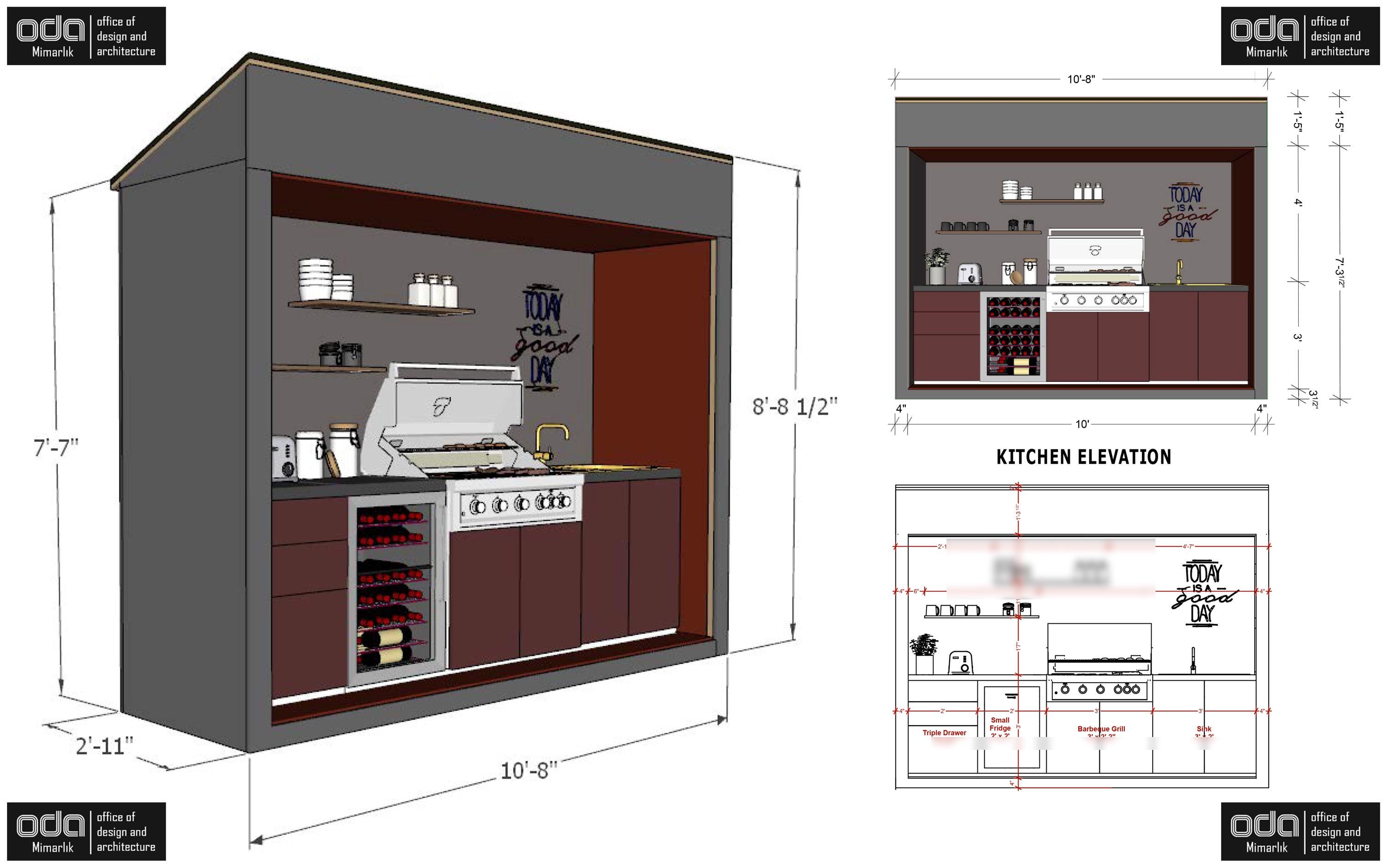 Outdoor Kitchen Plans, DIY BBQ Grill Station Plans, Outdoor BBQ Kitchen ...