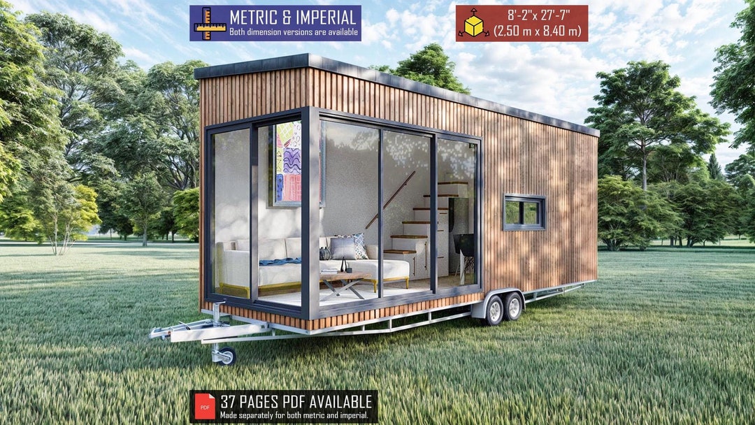 Tiny House on Wheels, Tiny House Plans, Cabin Plans, Tiny House, Tiny ...