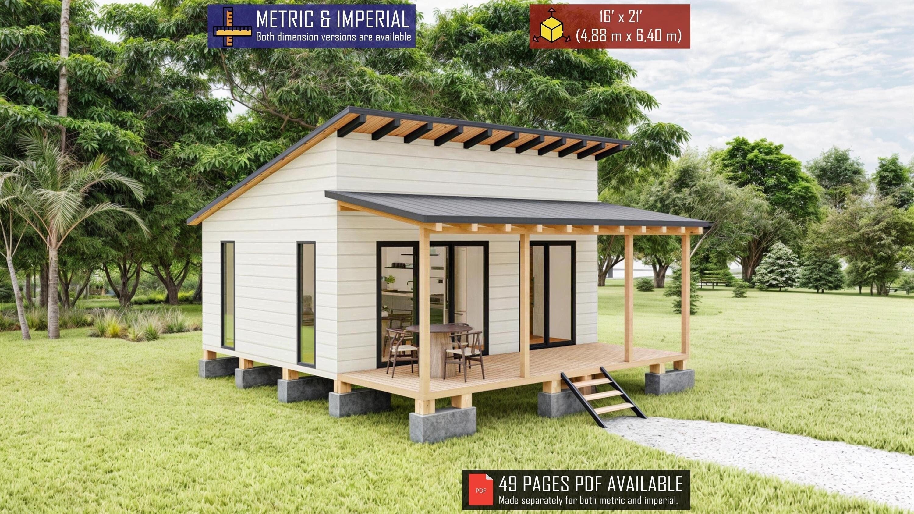 Tiny House Plans 16 X 21 Cabin House Plans Remote Cabin Diy Tiny