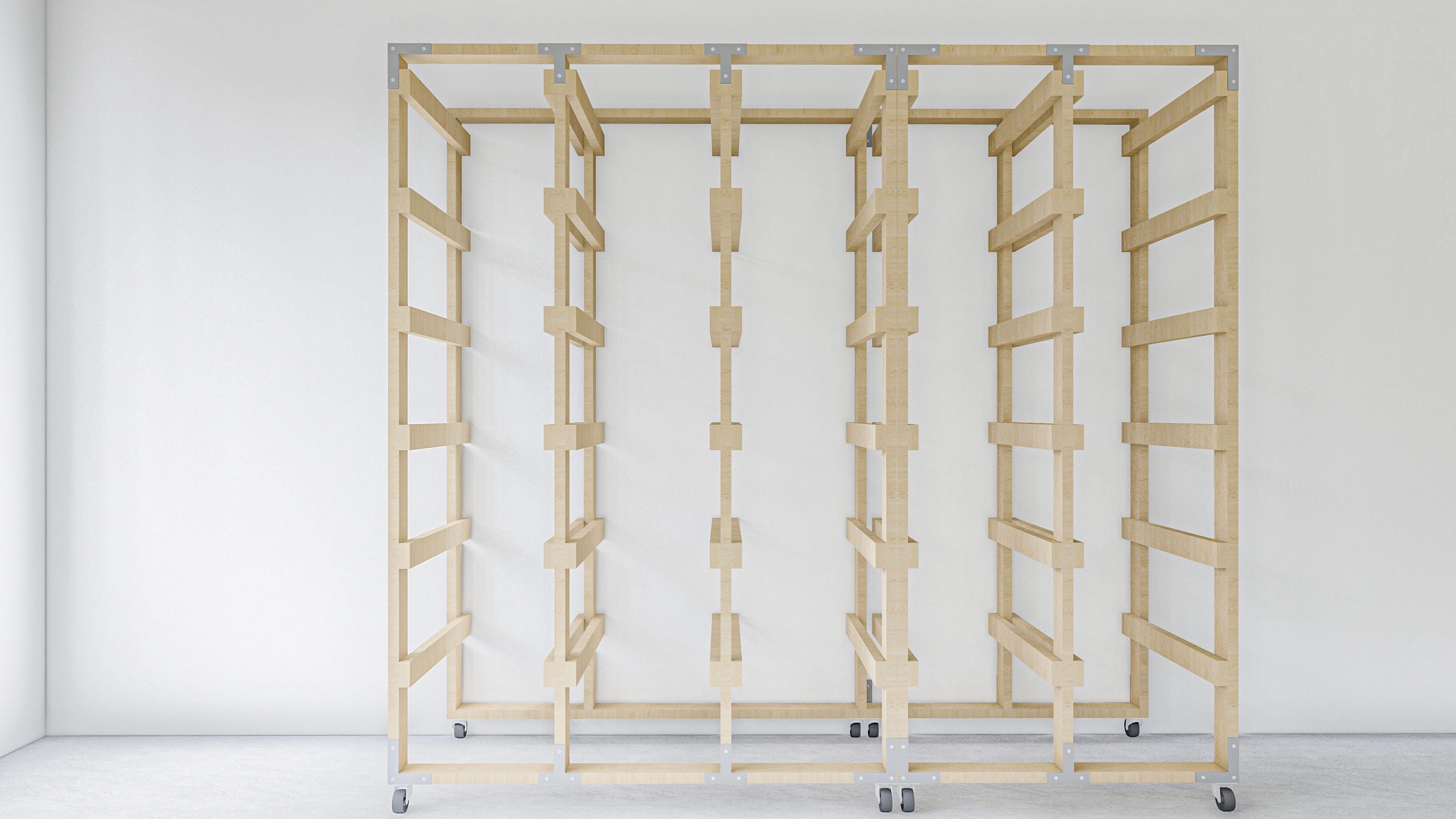 27 Gallon Tote Storage Rack Plans DIY - 5x6 (30 Totes), Garage Storage ...