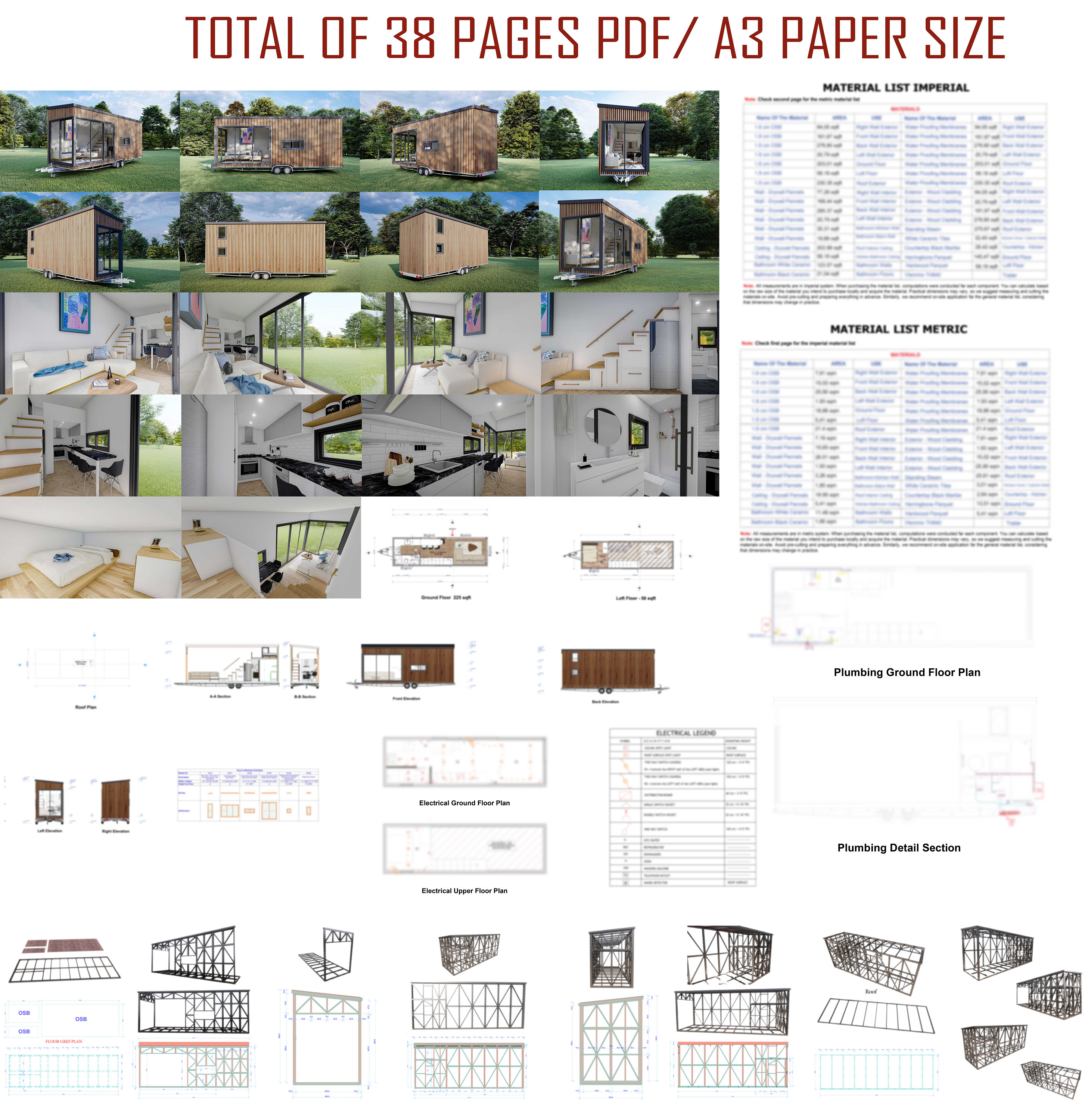 Tiny House on Wheels, Tiny House Plans, Cabin Plans, Tiny House, Tiny ...