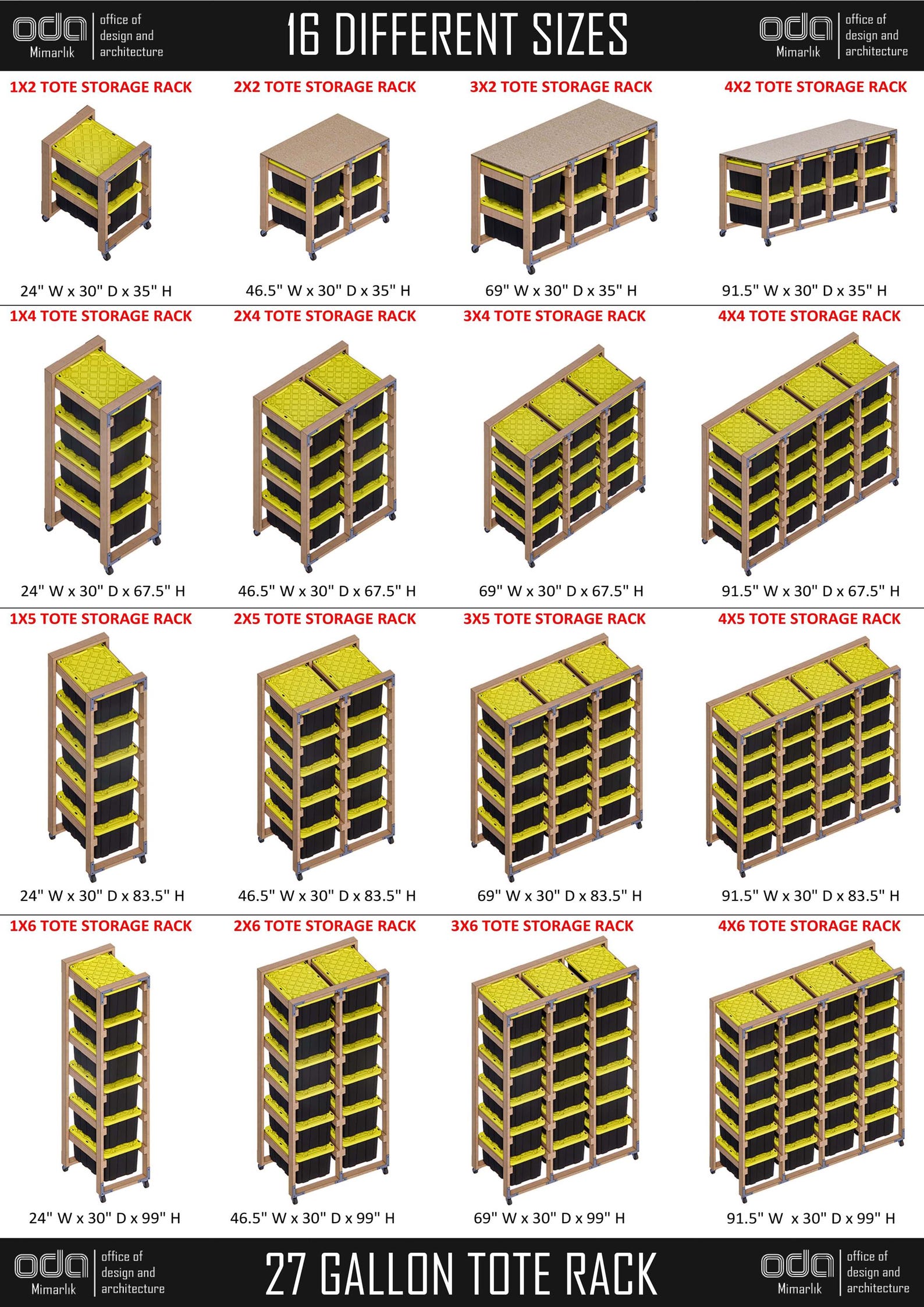 27 Gallon Tote Rack Plans, DIY Tote Storage Rack, 27 Gallon Tote ...