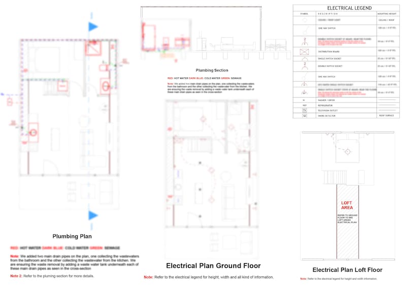 A-frame Cabin Plans, 2 Bedroom Tiny House Design (PDF) - Etsy