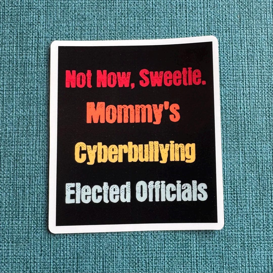 Not Now, Sweetie Sticker, Holographic Sticker, Antifascist Sticker, FDT ...