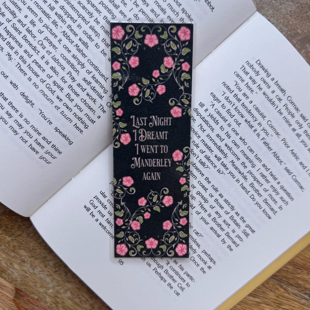 Rebecca Bookmark, Manderley Bookmark, Classics Bookmark, Gift for ...