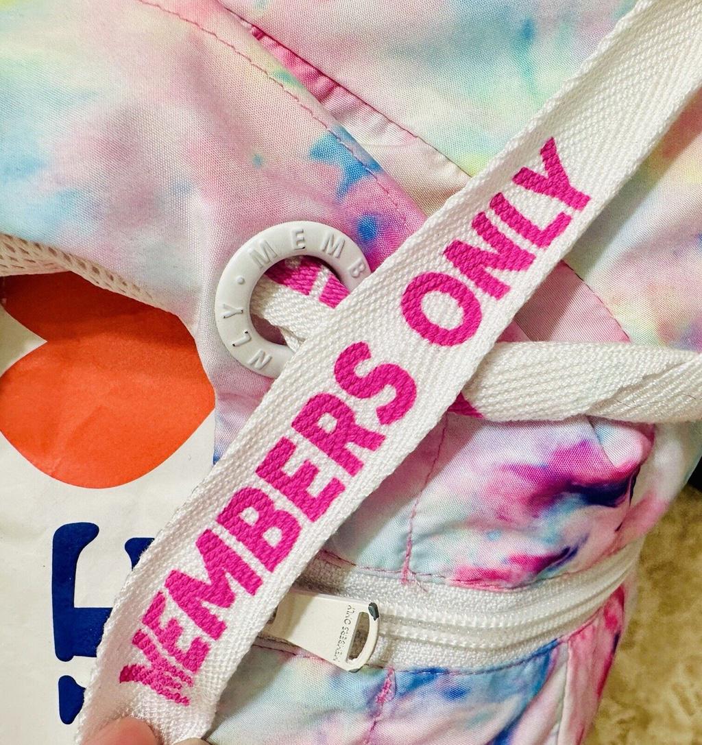 Nickelodeon X MEMBERS ONLY, Pink Spongebob & Patrick Windbreaker RARE ...