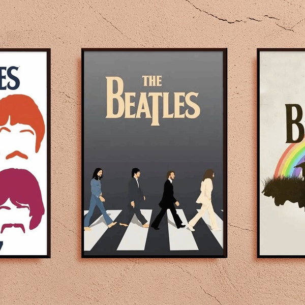 The Beatles Vintage Poster - Etsy